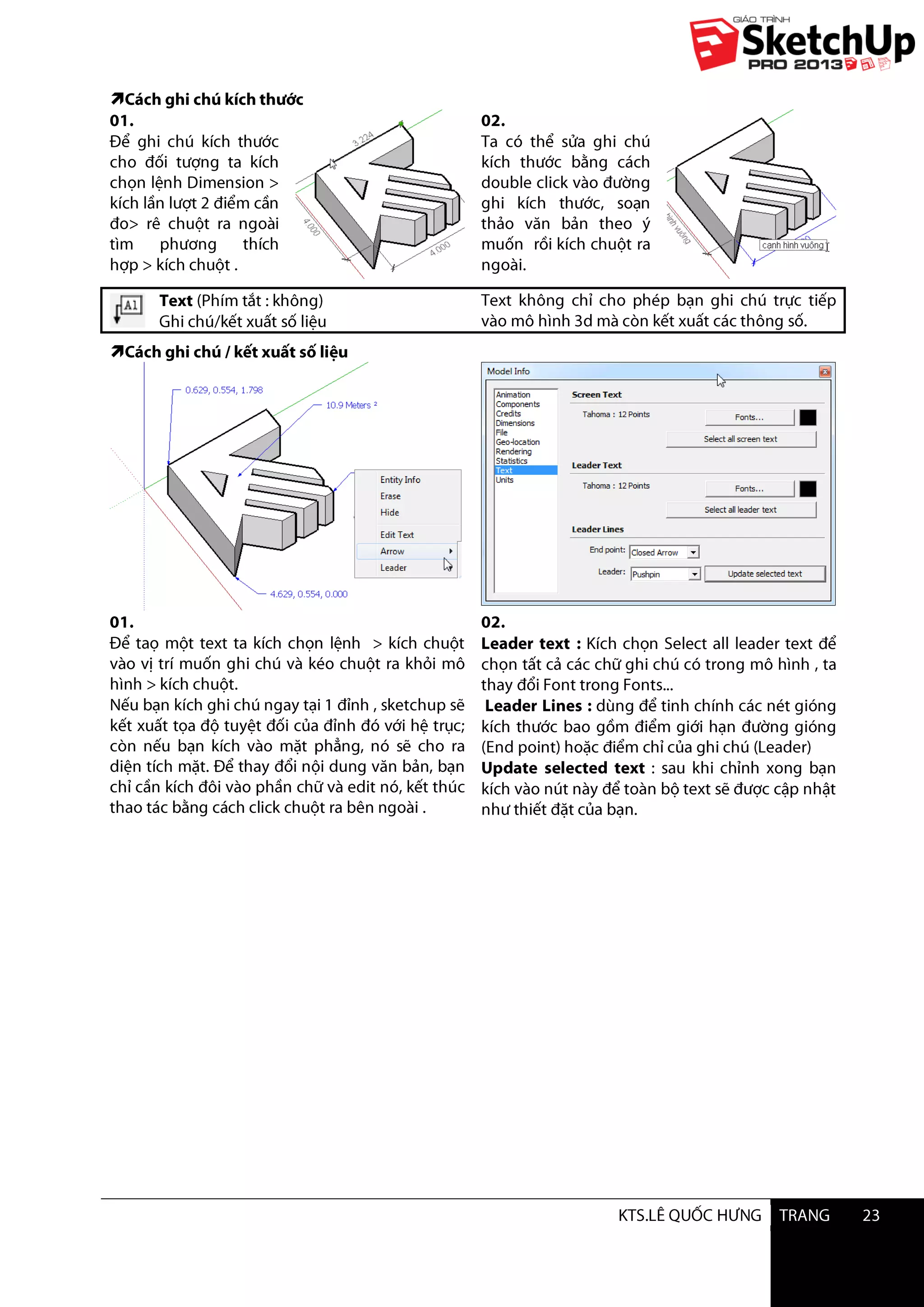 Giáo trình SketchUp Pro | PDF