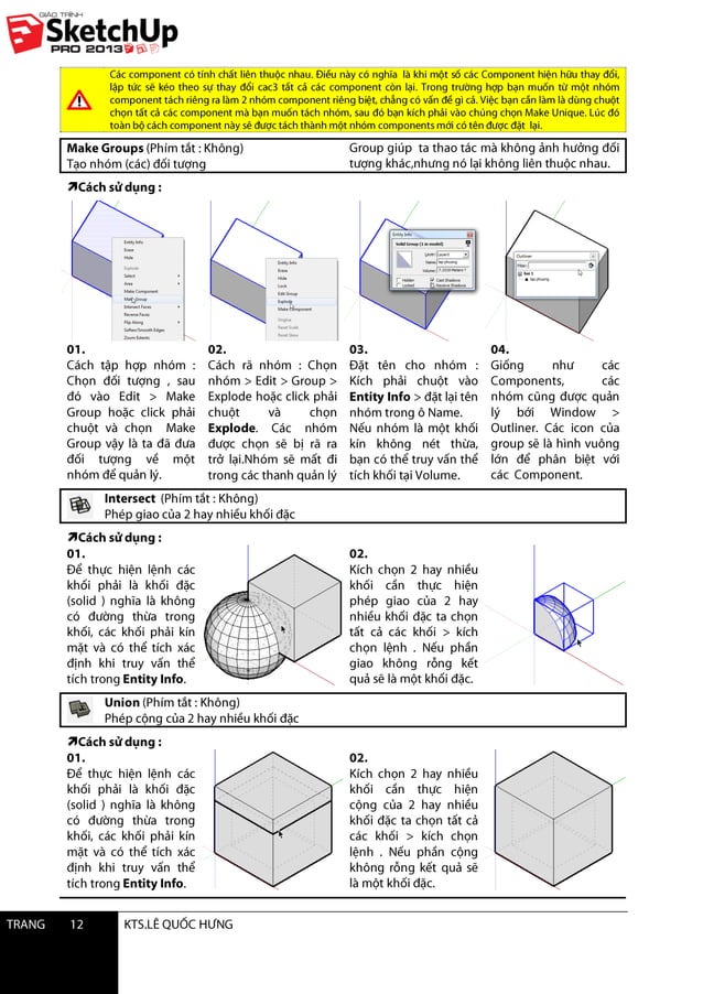 Giáo trình SketchUp Pro | PDF