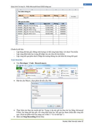 Giao trinhb excel2010 | PDF