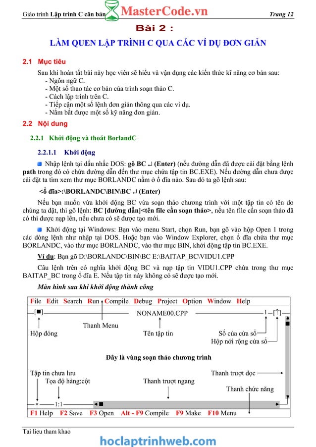 Giáo trình Lập trình C căn bản - Aptech | PDF