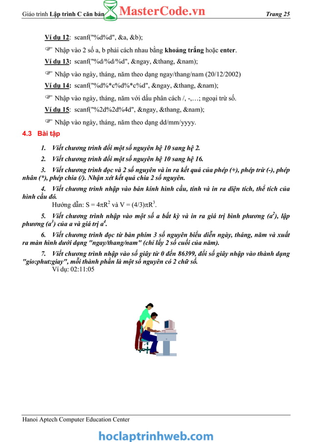 Giáo trình Lập trình C căn bản - Aptech | PDF