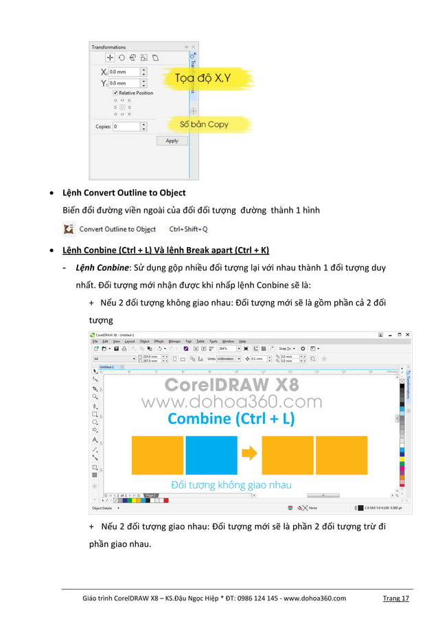 Giao trinh corel draw x8 | PDF