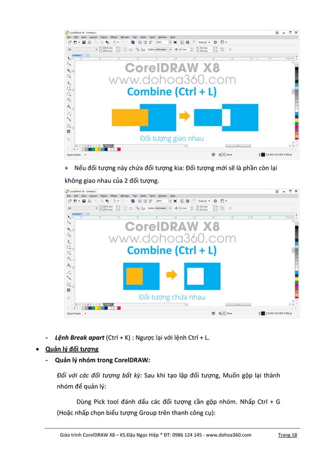 Giao trinh corel draw x8 | PDF