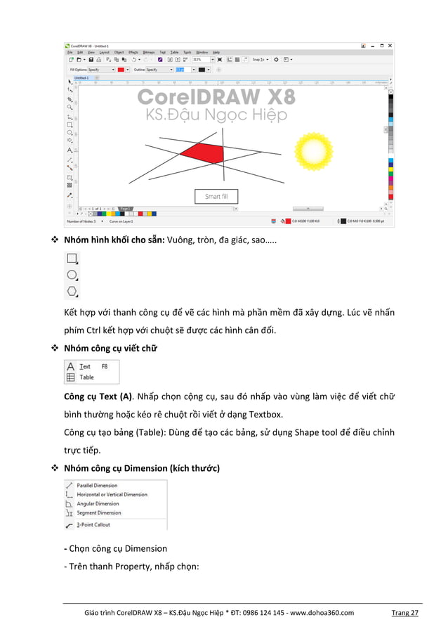 Giao trinh corel draw x8 | PDF