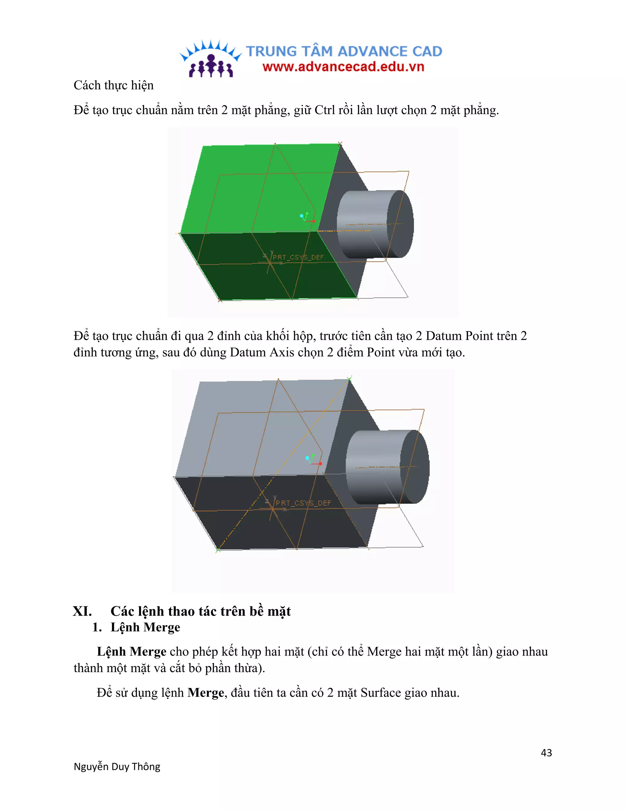 Giáo trình tự học Creo Parametric cơ bản Demo | PDF