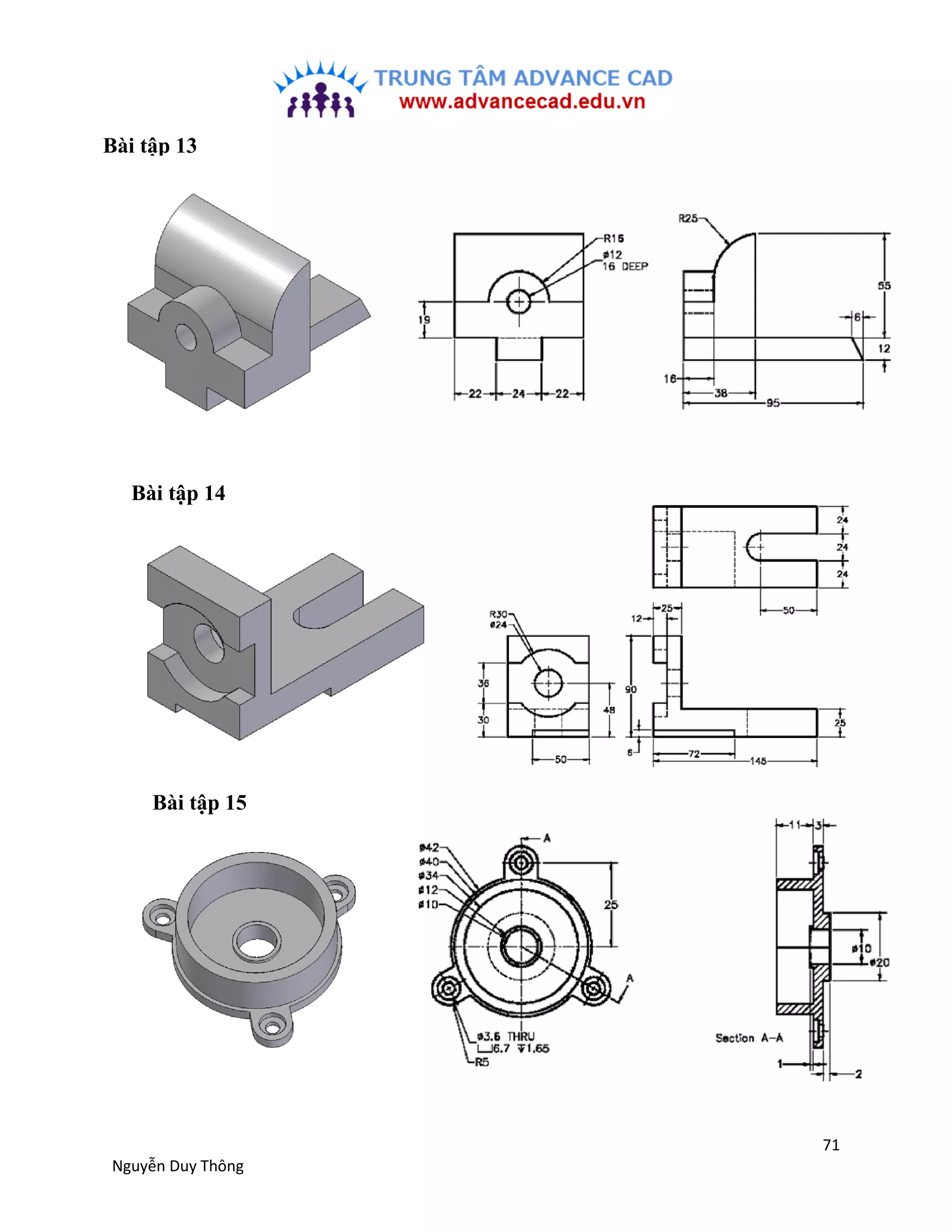 Giáo trình tự học Creo Parametric cơ bản Demo | PDF