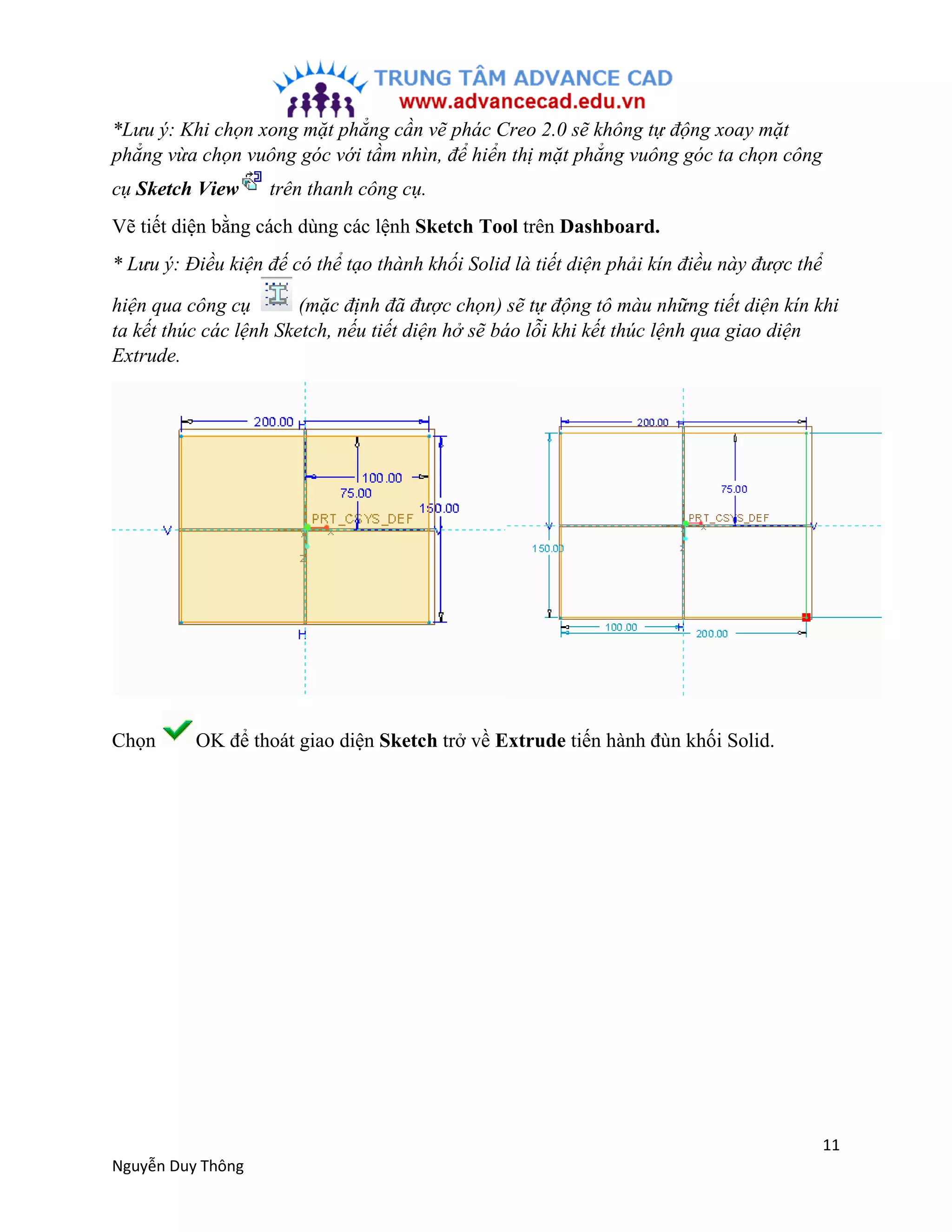 Giáo trình tự học Creo Parametric cơ bản Demo | PDF