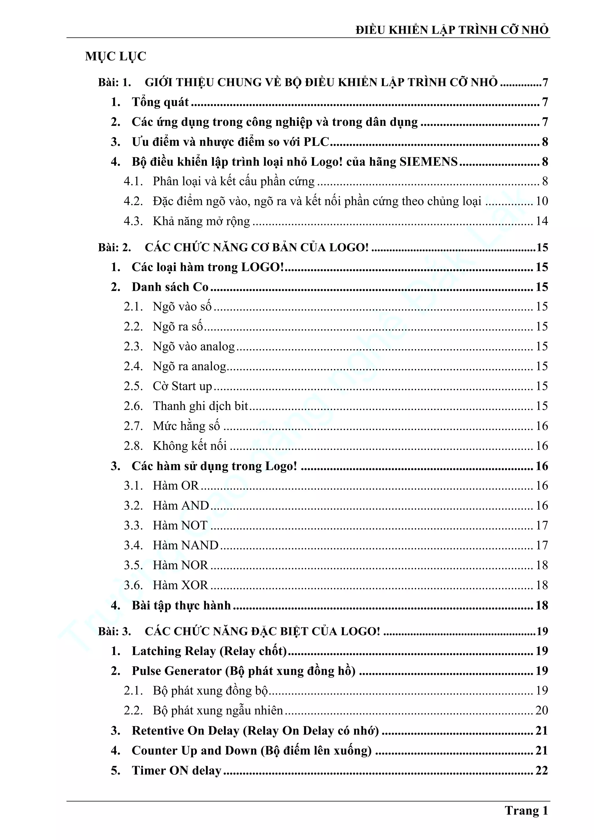 Giao trinh dieu khien lap trinh co nho | PDF