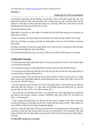 Giao trinh E-learning | PDF