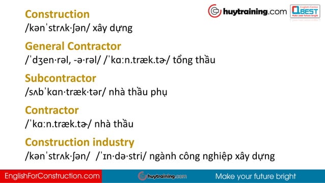 Giáo trình english for construction | PDF
