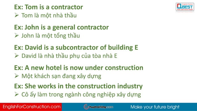 Giáo trình english for construction | PDF