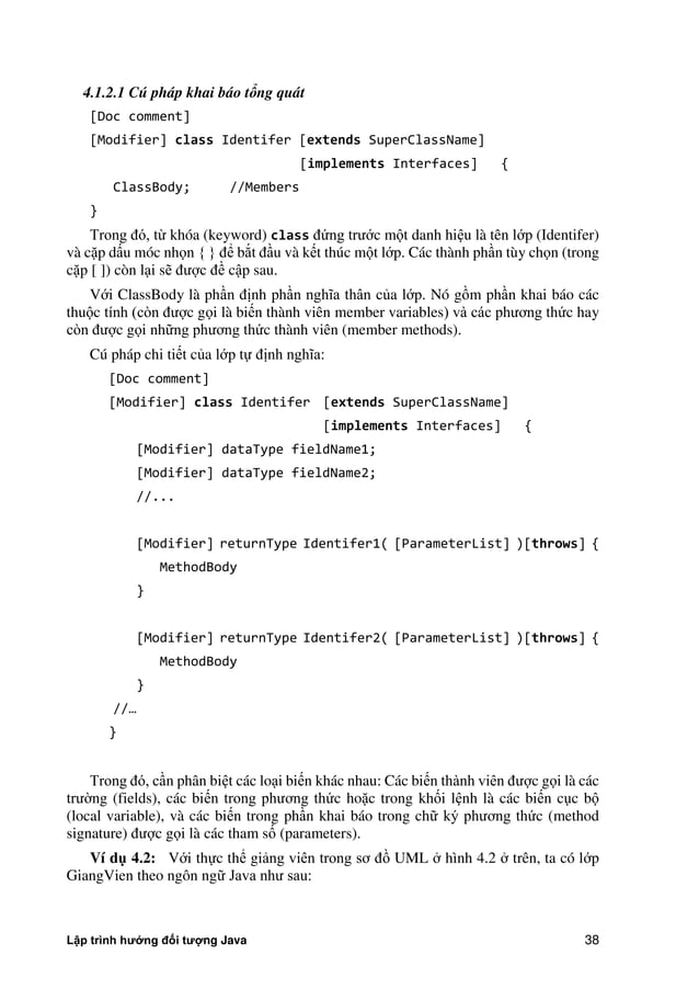 Lap Trinh Hdt Java Object Oriented Programming In Java Pdf