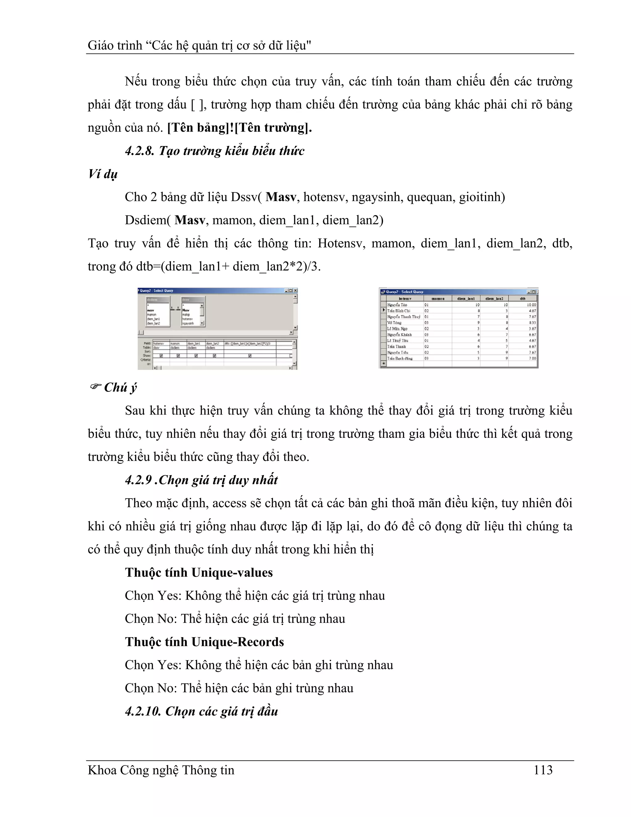 Giao trinh he quan tri csdl | PDF