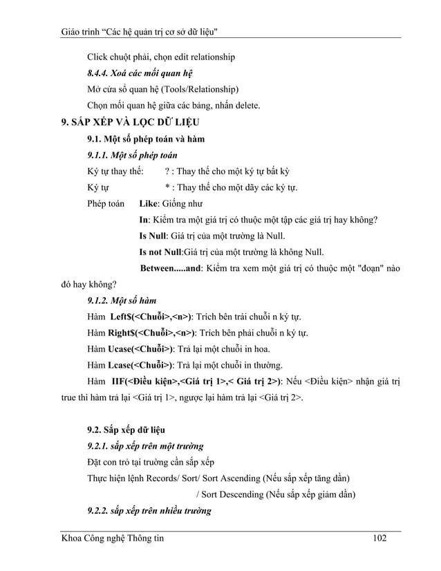 Giao trinh he quan tri csdl | PDF