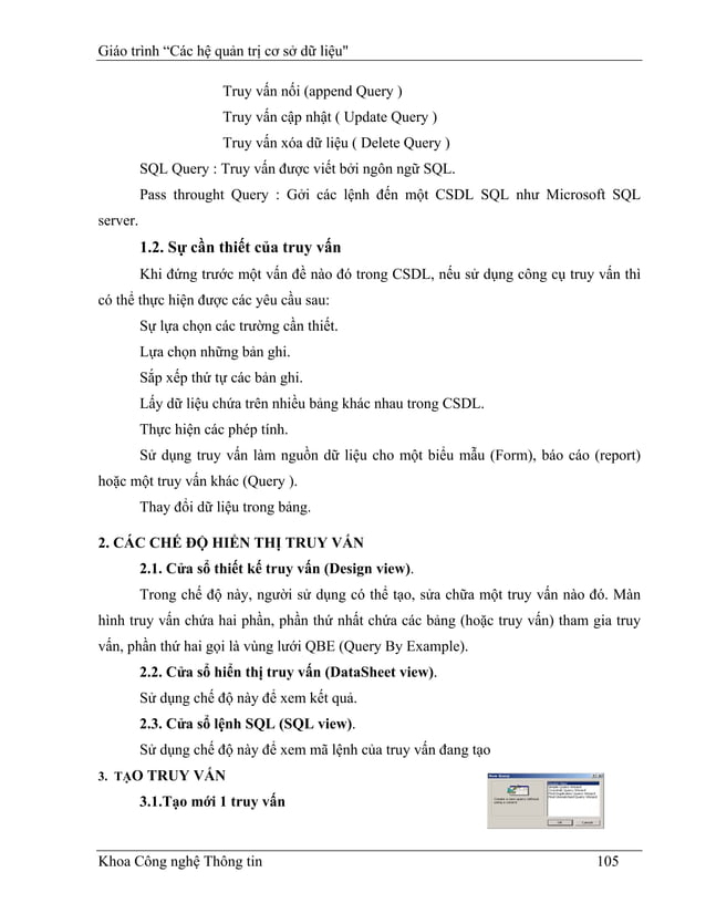 Giao trinh he quan tri csdl | PDF
