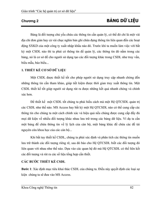 Giao trinh he quan tri csdl | PDF