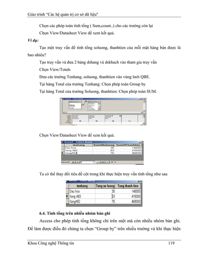 Giao trinh he quan tri csdl | PDF
