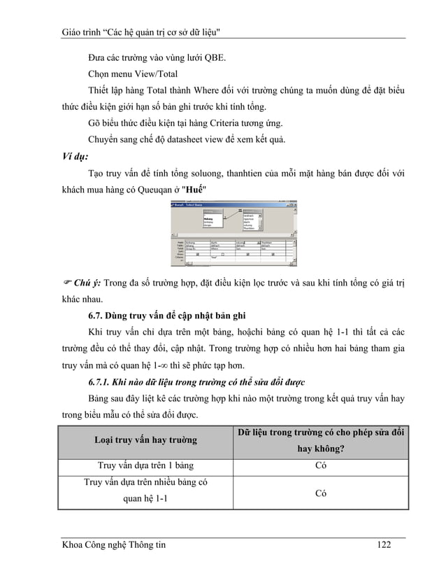 Giao trinh he quan tri csdl | PDF