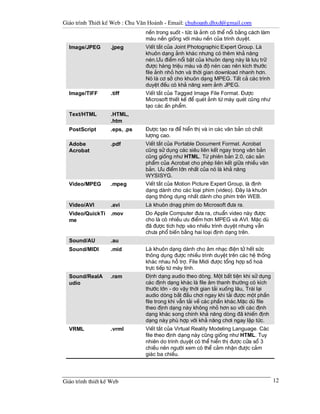 Giao trinh html | PDF