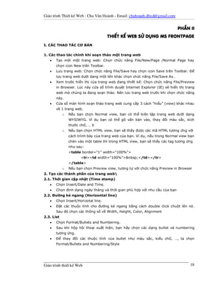 Giao trinh html | PDF