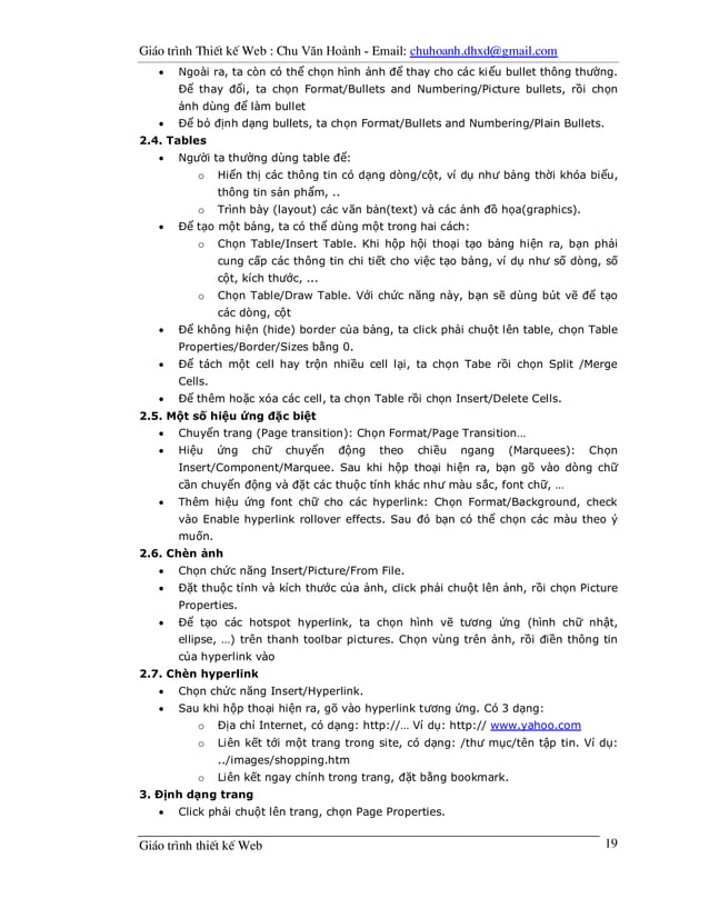 Giao trinh html | PDF