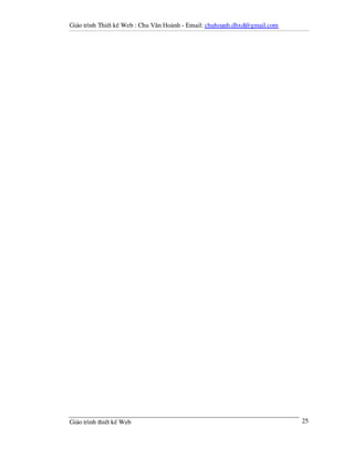 Giao trinh html | PDF