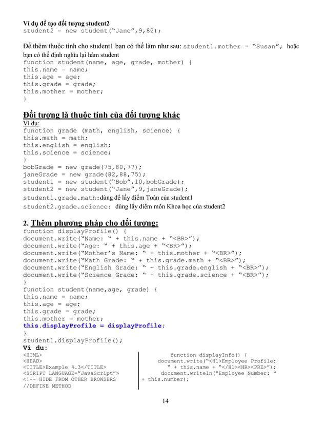 Giao trinh java script | PDF