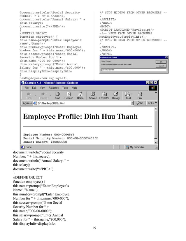 Giao trinh java script | PDF