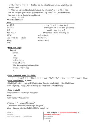 Giao trinh java script | PDF