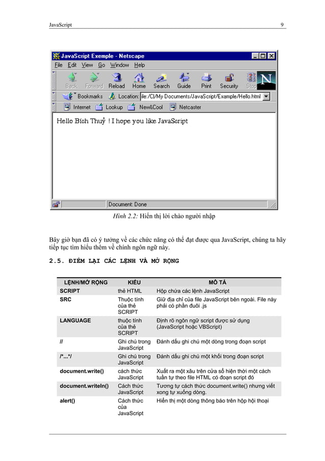 Giao trinh java_script (1) | DOC