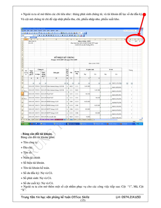 Giao trinh ke toan excel co ban | PDF