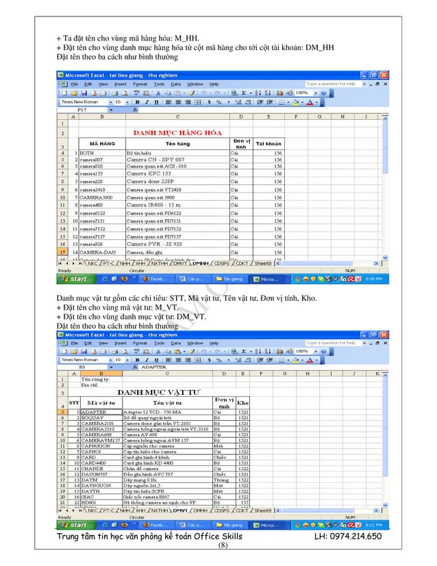 Giao trinh ke toan excel co ban | PDF