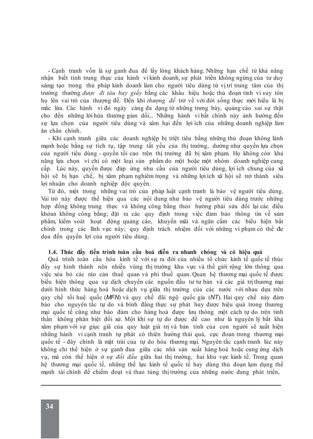 Giao trinh luat canh tranh | DOCX