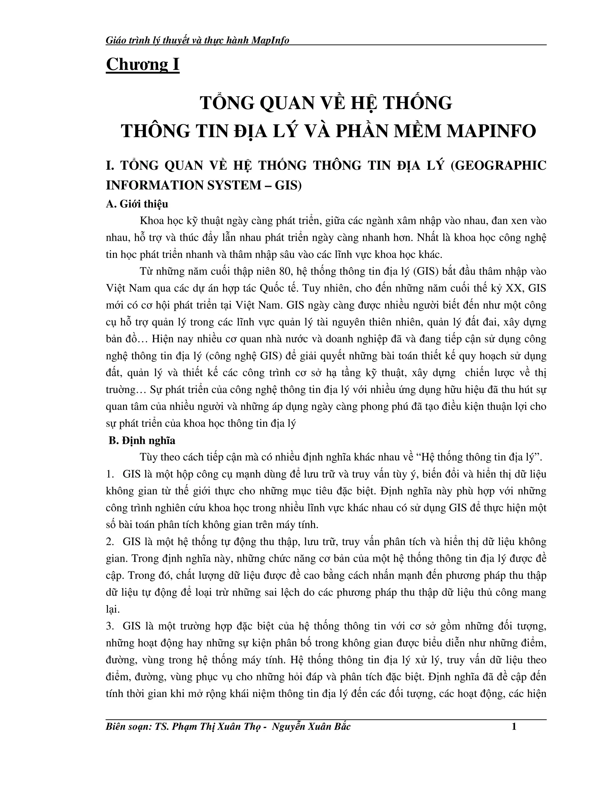 Giao Trinh Mapinfo | PDF