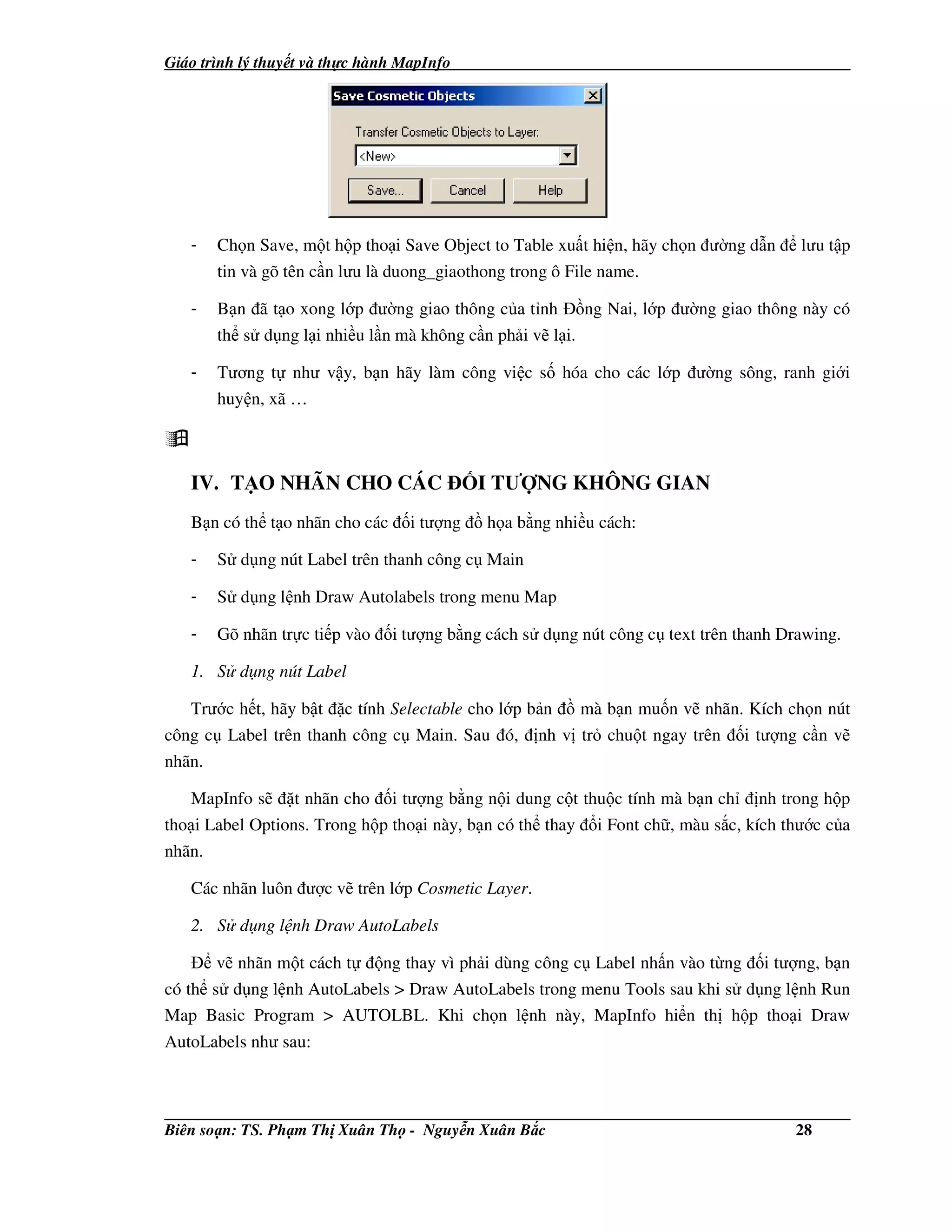 Giao Trinh Mapinfo | PDF