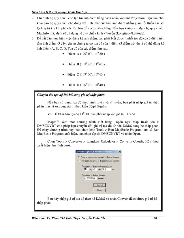 Giao Trinh Mapinfo | PDF