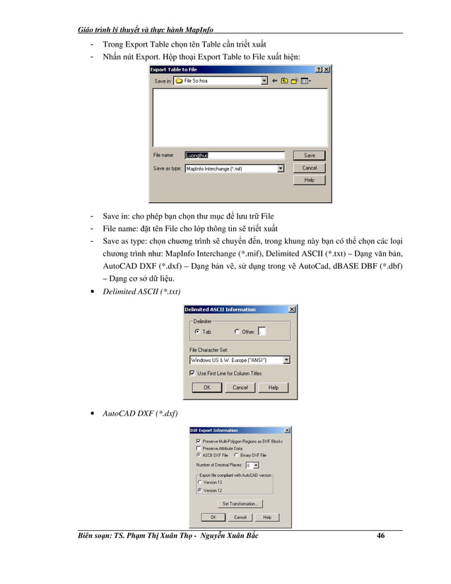 Giao Trinh Mapinfo | PDF