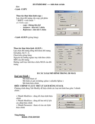 Giao trinh 3Dmax(t.duong) | PDF