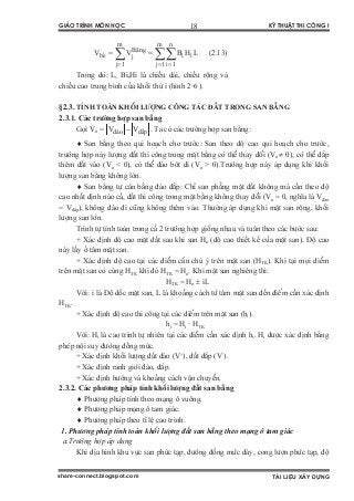 Giáo trình môn học Kỹ Thuật Thi Công 1 - Lê Khánh Toàn | PDF