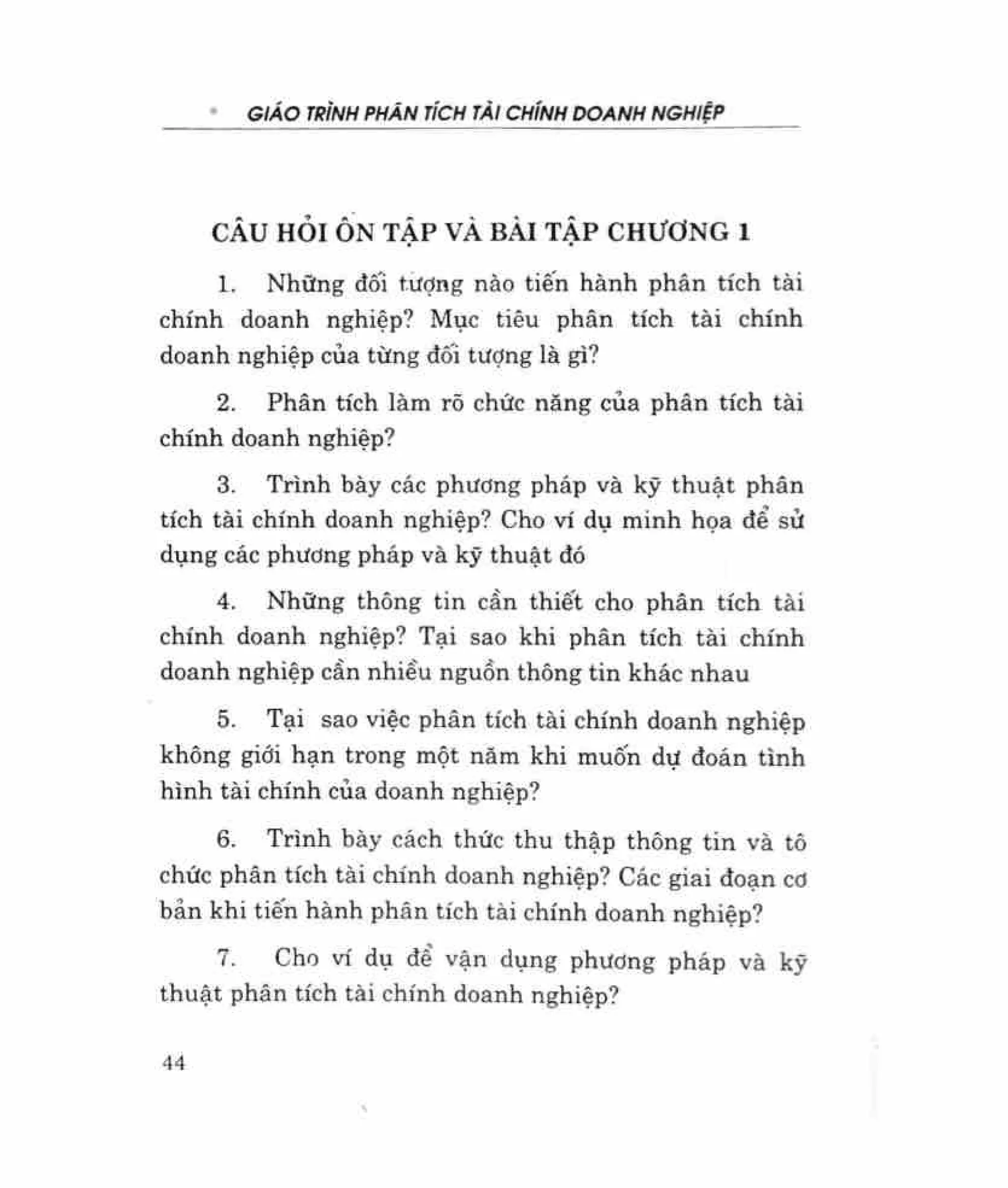 Giao trinh phan tich tai chinh doanh nghiep 1 | PDF