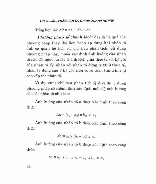 Giao trinh phan tich tai chinh doanh nghiep 1 | PDF