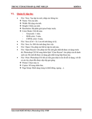 Giao trinh photoshop cs3 | PDF
