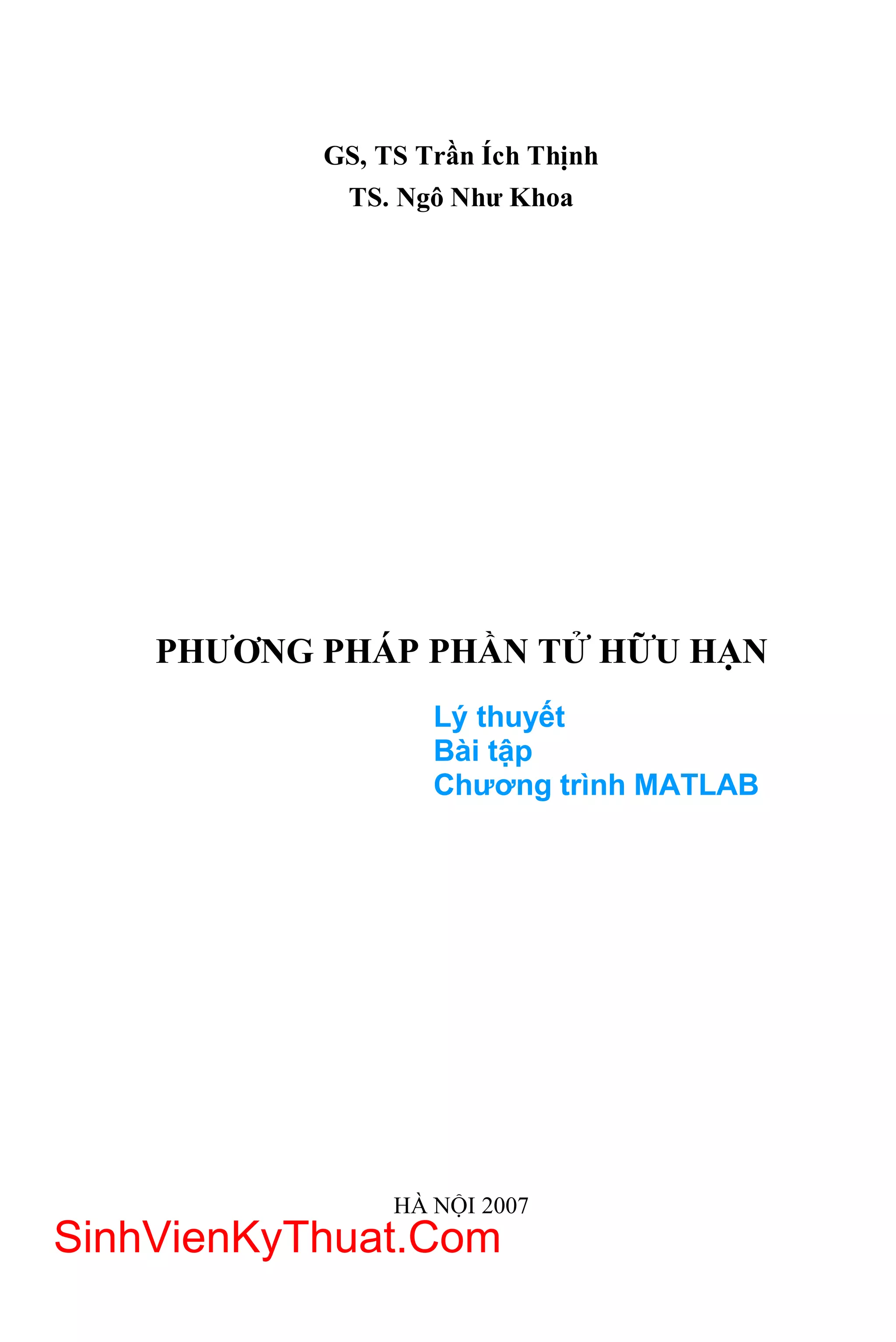 Giao trinh phuong phap phan tu huu han | PDF
