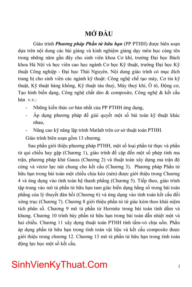 Giao trinh phuong phap phan tu huu han | PDF
