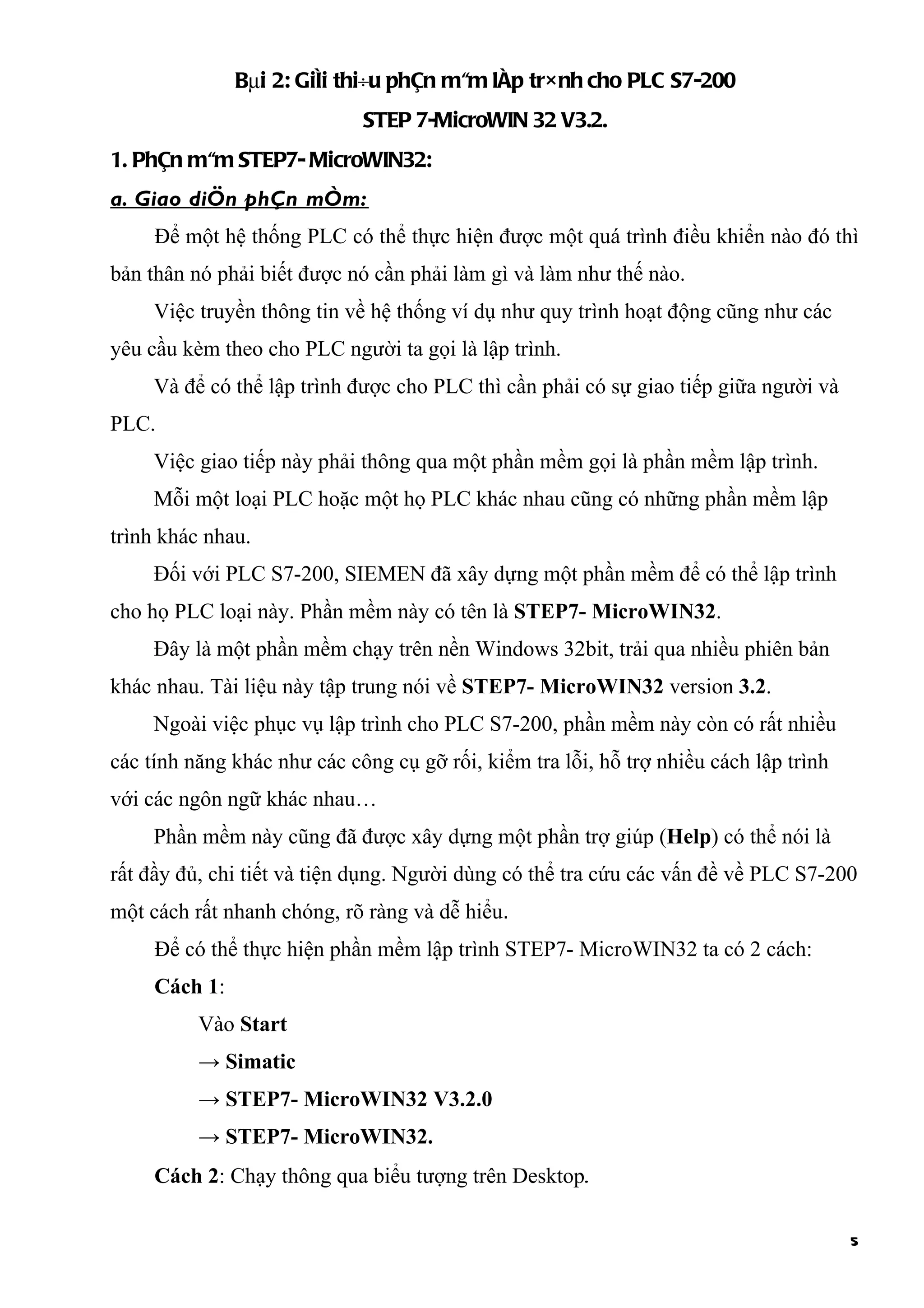 Giao trinh plc s7200 | DOC