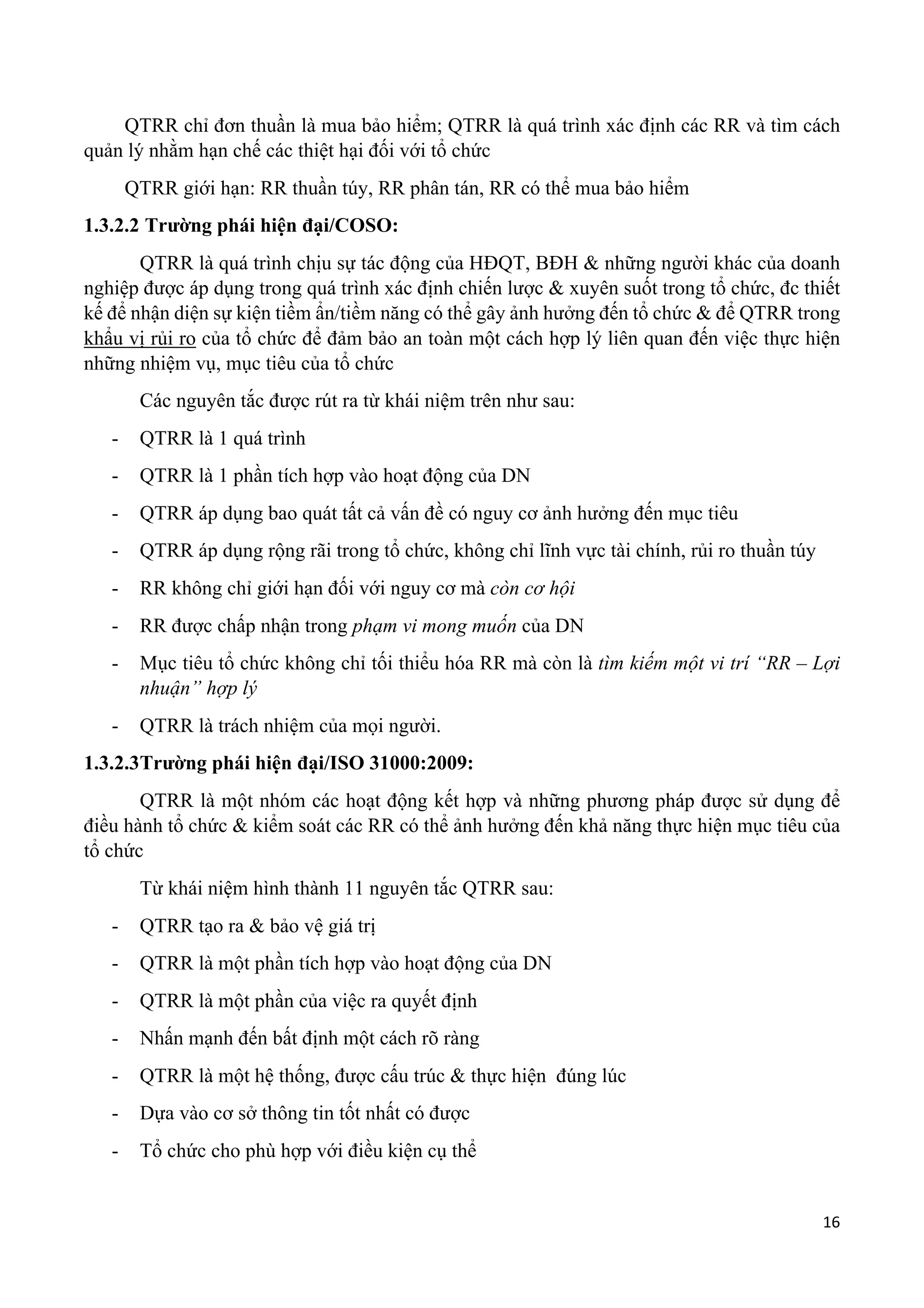 Giáo trình QUẢN TRỊ RỦI RO CHUYÊN NGÀNH QTKD | PDF