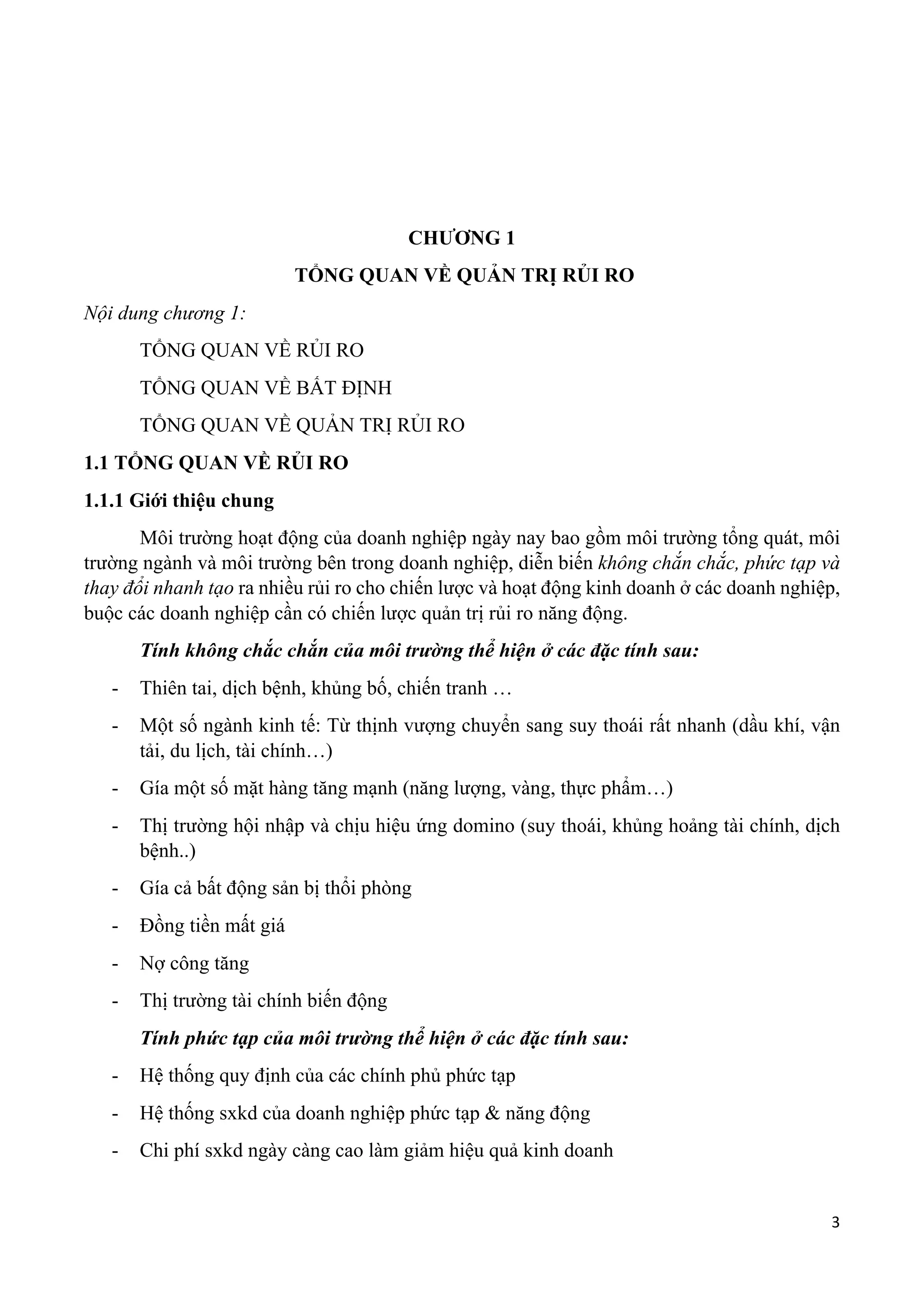 Giáo trình QUẢN TRỊ RỦI RO CHUYÊN NGÀNH QTKD | PDF