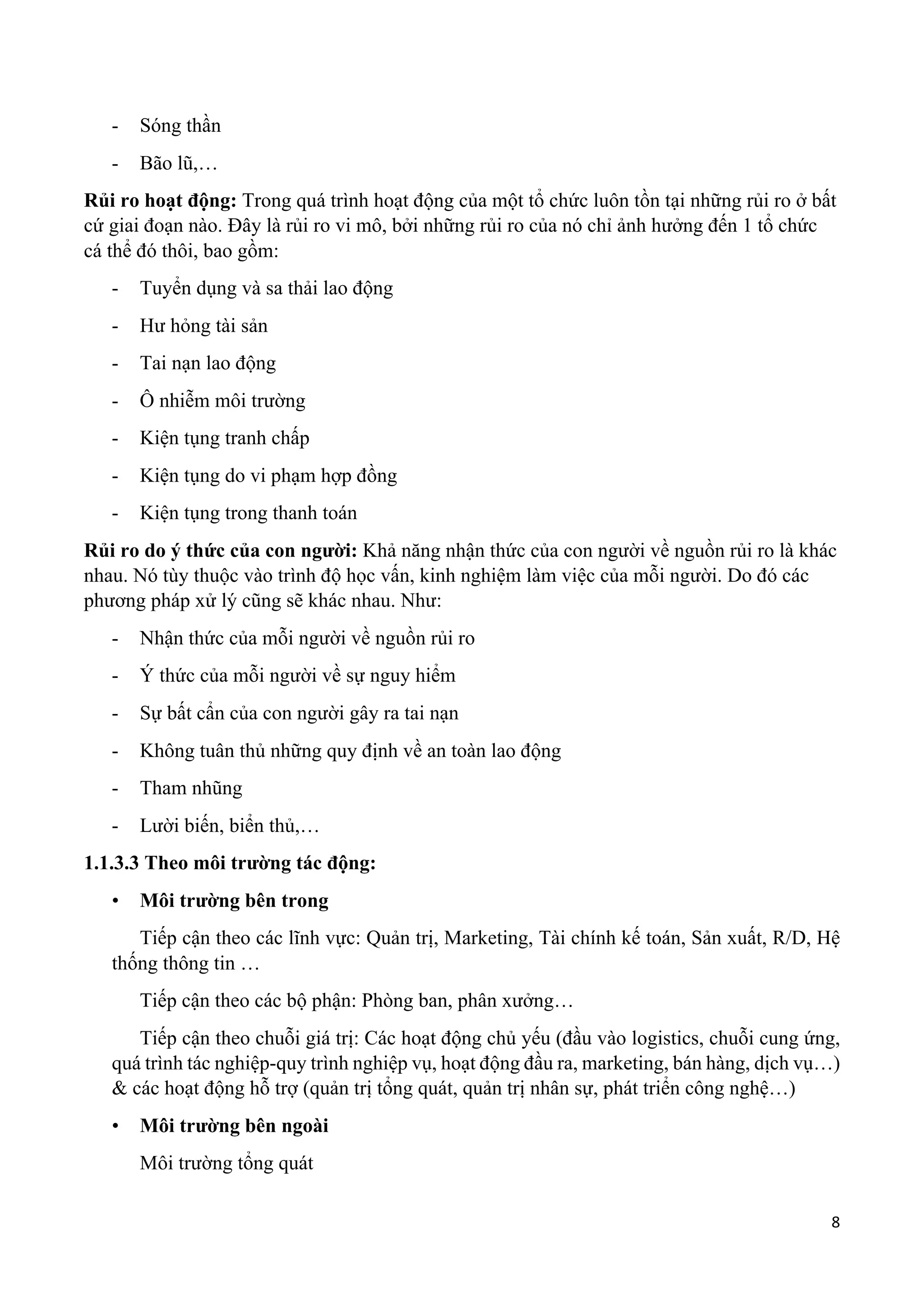 Giáo trình QUẢN TRỊ RỦI RO CHUYÊN NGÀNH QTKD | PDF