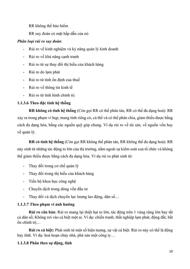 Giáo trình QUẢN TRỊ RỦI RO CHUYÊN NGÀNH QTKD | PDF