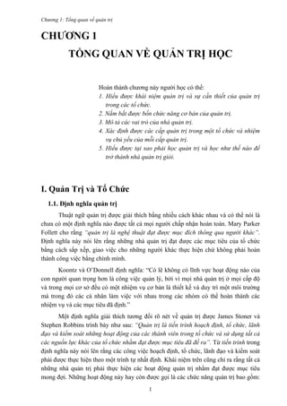 Giao trinh quan tri hoc dai cuong | PDF